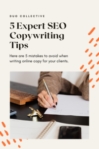 5 SEO Copywriting Mistakes To Avoid | Duo Collective Blog